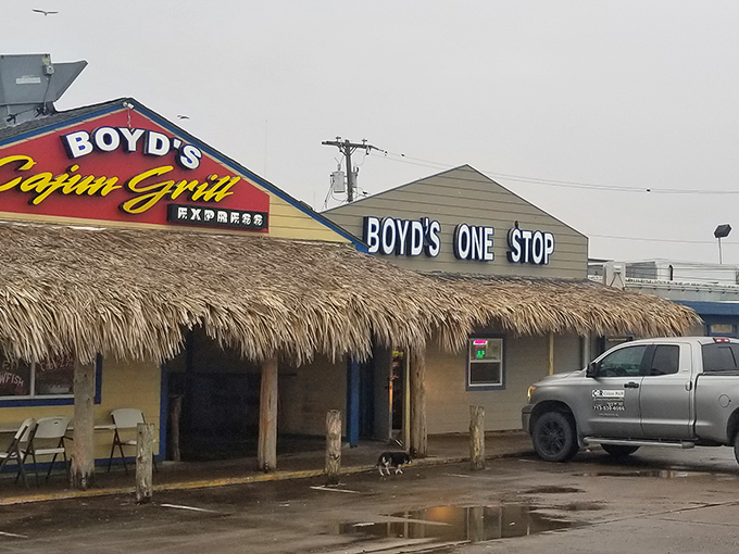 The sign promises "One Stop," but your taste buds will demand many return trips to this unassuming seafood sanctuary.