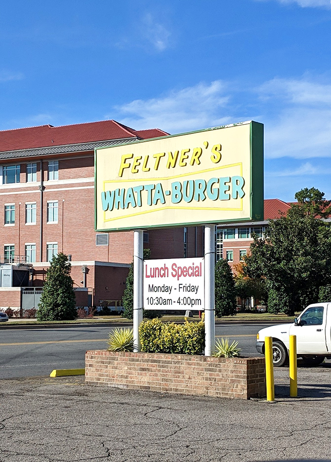 That lunch special board isn't just listing prices&mdash;it's advertising a time machine to when burgers tasted like actual food.