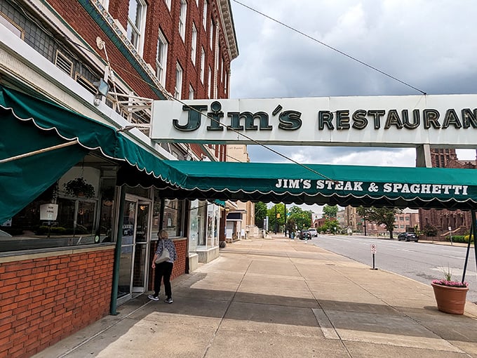 Classic Americana meets steak perfection at Jim's. That awning has sheltered happy diners since your grandparents' first date!