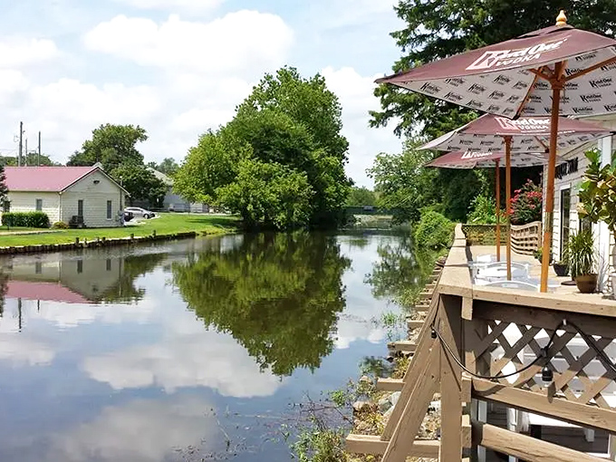 Broad Creek winds through Laurel like a blue ribbon, creating perfect reflections of sky and shoreside charm.