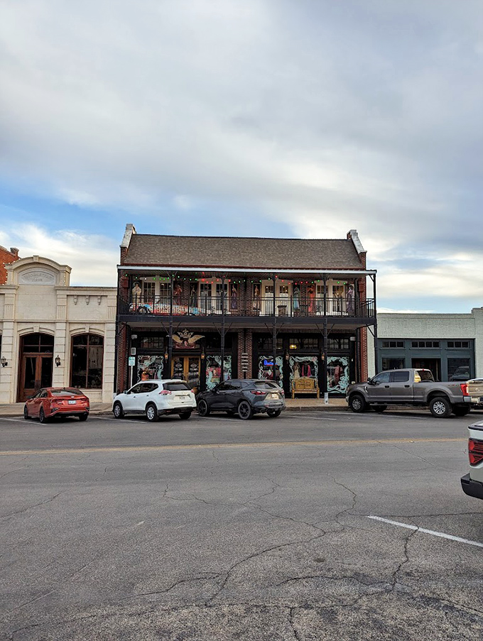 Victorian elegance meets Texas beef tradition. The ghosts of Miss Hattie's past probably stick around just for the filet mignon.