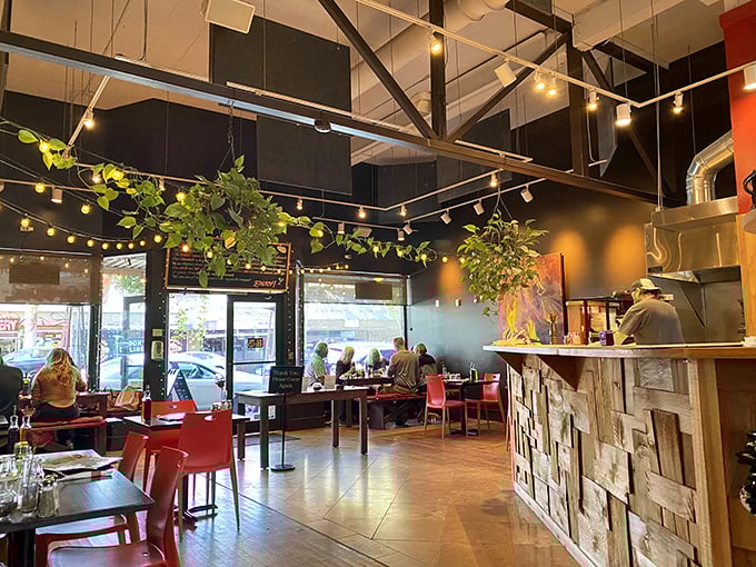 Where wood-fired dreams come true. La Gitana's warm interior feels like the Italy you've always imagined.