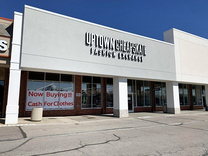 That "Now Buying" sign is both a blessing and a curse for chronic closet-clearers seeking retail therapy.