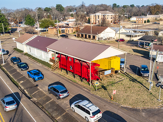 The vibrant buildings of Water Valley tell a story of revival, where past and present create a perfectly charming future. 