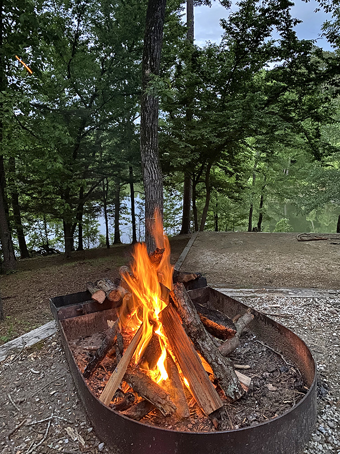 Campfire therapy &ndash; better than any meditation app and comes with the bonus of s'mores potential.