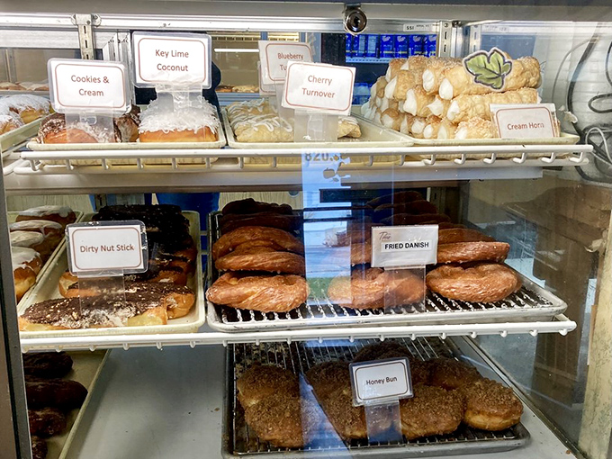 The display case &ndash; Indiana's version of the Hope Diamond exhibit, except these treasures disappear within hours each morning.