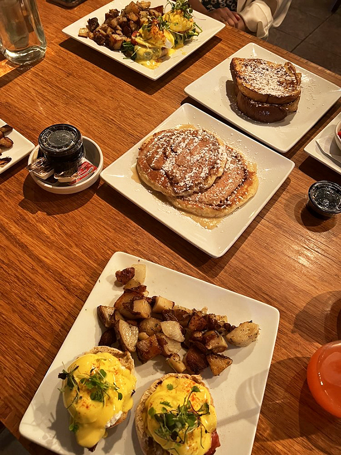 Eggs Benedict: where hollandaise dreams come true. Spoons' version makes you wonder why you'd ever eat anything else before noon.