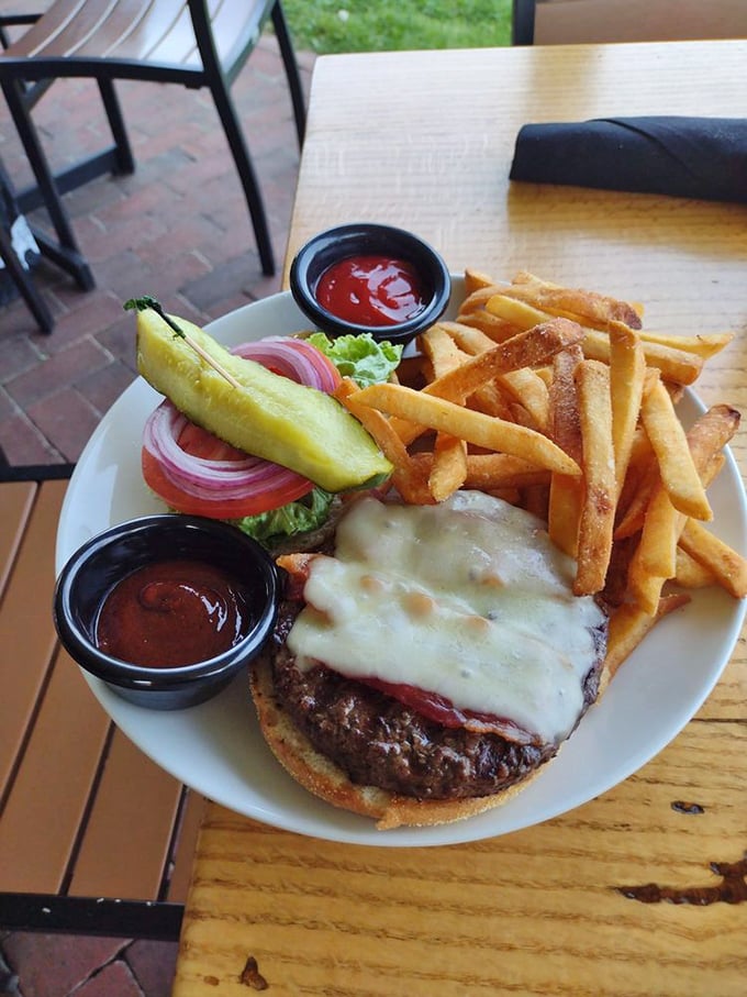 The perfect burger doesn't need a fancy pedigree&mdash;just quality beef, melty cheese, and a view of the Susquehanna while you devour it.