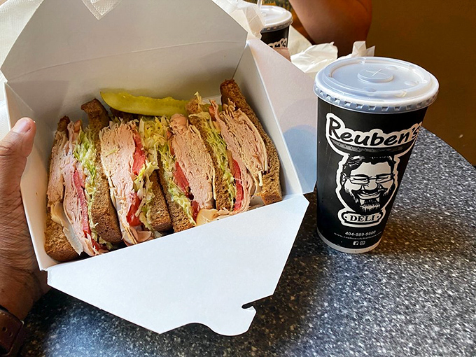 This isn't just lunch&mdash;it's edible architecture. Expertly layered meats, cheese, and vegetables create a tower of deliciousness that demands respect.