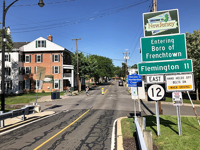 Entering Frenchtown feels like discovering a secret that 1,400 residents have been politely keeping to themselves &ndash; a small-town gem just off Route 12.