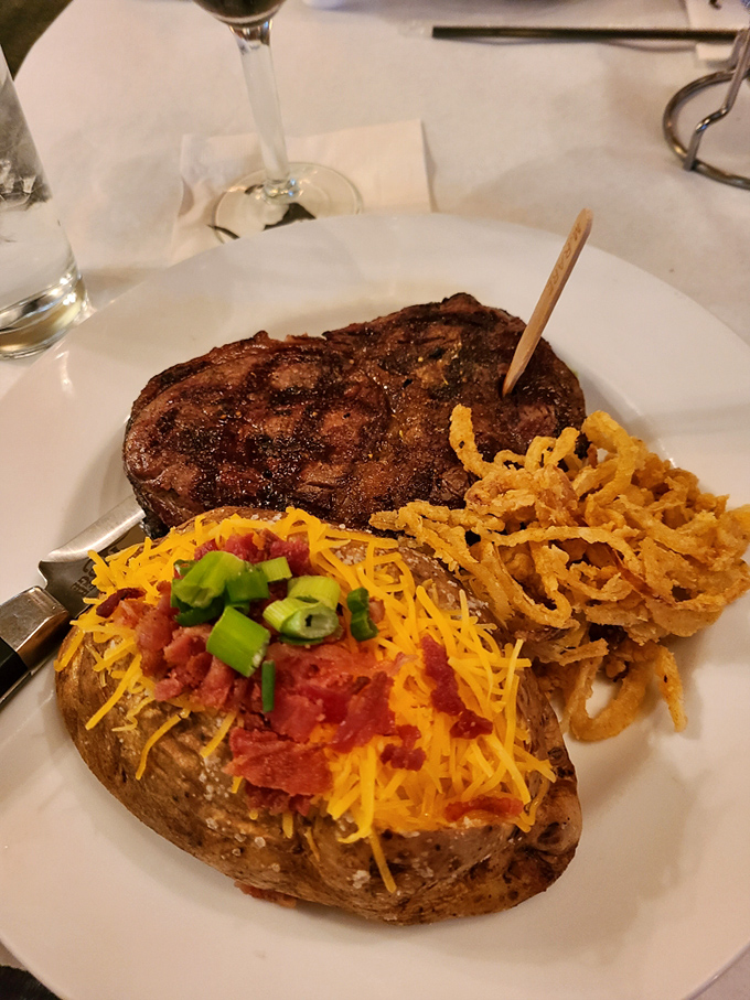 This steak isn't just dinner; it's a commitment. The kind of meal that makes you cancel your evening plans for a proper food coma.