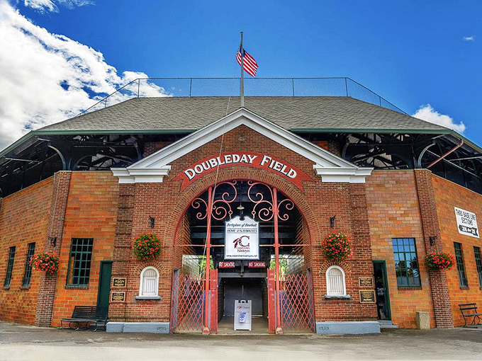 Abner Doubleday Field: The Baseball Hall of Fame's brick facade has welcomed generations of fans, each leaving with memories and memorabilia in equal measure. 
