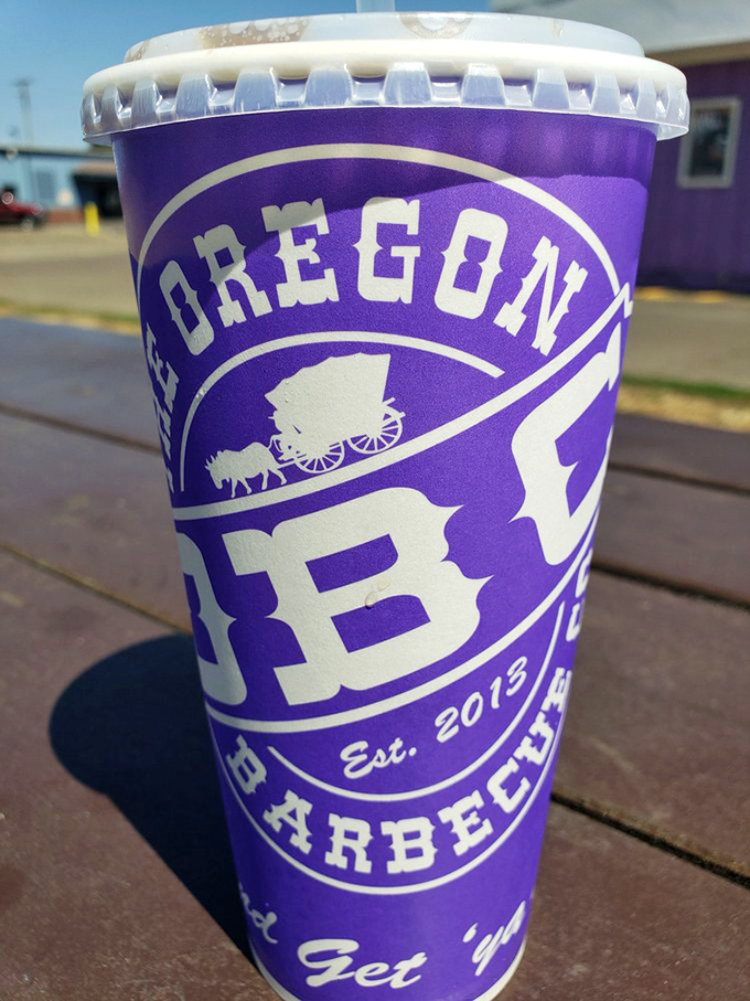 Even the cups match the building! That's commitment to branding that would make Don Draper nod approvingly.