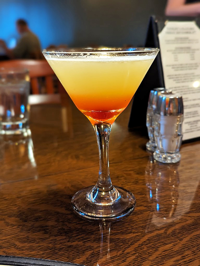 The sunset in a glass. This isn't just a cocktail &ndash; it's an excuse to linger longer and order one more appetizer.