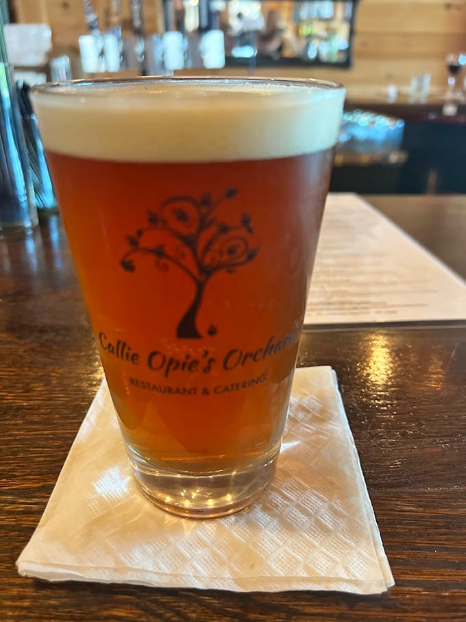 Their craft beer comes in branded glassware because they know you'll want to remember who delivered this hoppy happiness.