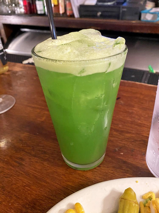 This electric green beverage isn't from a sci-fi movie—it's the Midwest's refreshing answer to a hot summer day and hearty meals.