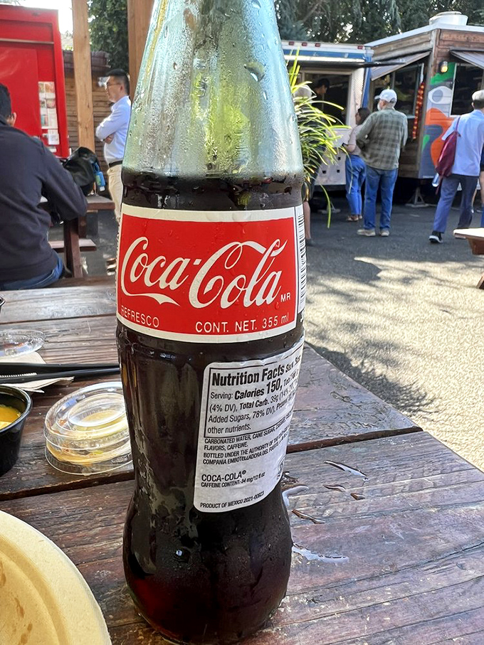A Mexican Coca-Cola in the glass bottle&mdash;the perfect companion for cutting through rich, fatty barbecue. The real sugar makes all the difference.