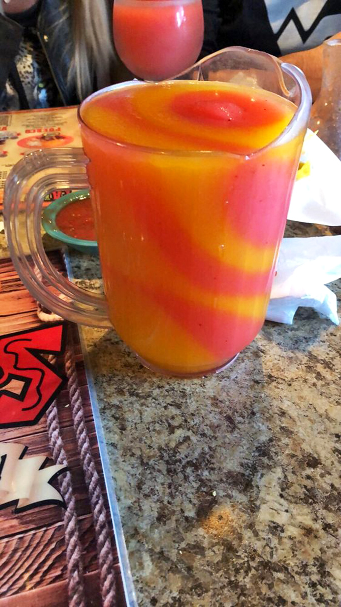 This swirled margarita doesn't just quench thirst&mdash;it tells a sunset story in a glass. The perfect companion for spice-forward dishes.