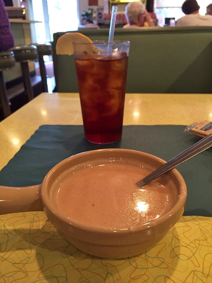 A bowl of soup and sweet tea &ndash; the Southern version of meditation that costs less than yoga and tastes infinitely better.