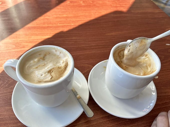 Coffee so good it deserves its own morning talk show. These cups aren't just serving caffeine; they're delivering liquid motivation with a side of frothy comfort.