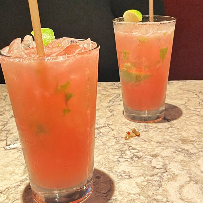 These rosy cocktails aren't just refreshing—they're summer in a glass. The kind of drinks that make you plan your next visit before finishing the first.