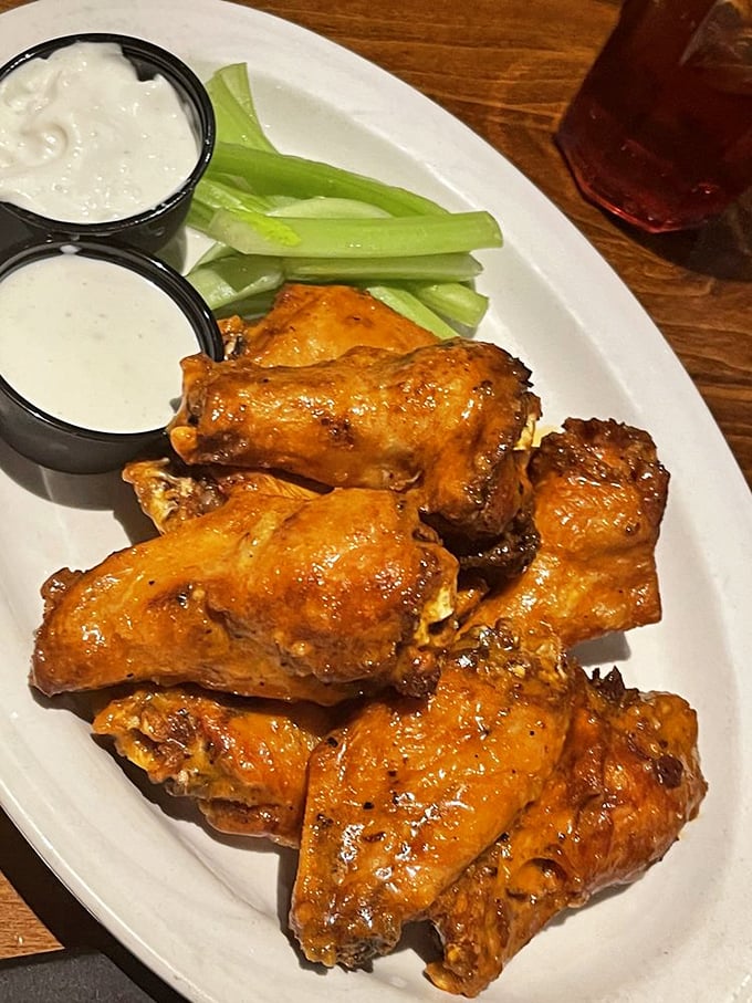 Wings that strike the perfect balance between crispy and saucy&mdash;like finding the ideal dance partner who knows all your moves.