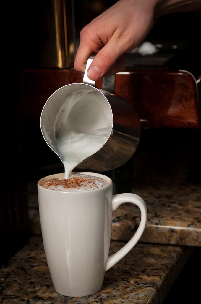 Coffee artistry that turns an ordinary caffeine fix into a warm hug in a mug&mdash;the perfect companion for cake contemplation.