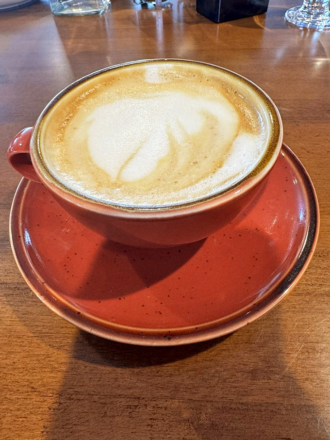 This isn't just coffee&mdash;it's morning meditation in a terra cotta cup, with foam art that deserves its own Instagram account.
