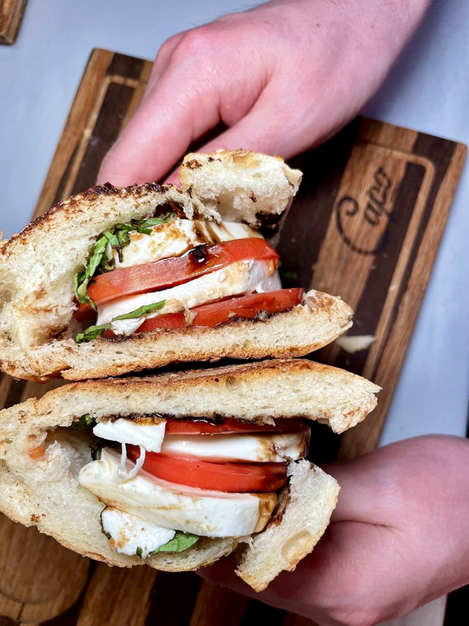 Fresh mozzarella, tomato, and basil &ndash; Italy's flag in edible form. The Caprese sandwich is summer sunshine between two pieces of bread.