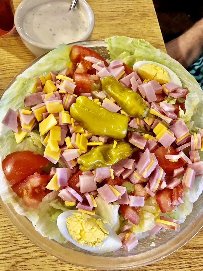 A chef salad that somehow makes vegetables exciting&mdash;like finding out your blind date is actually a supermodel.