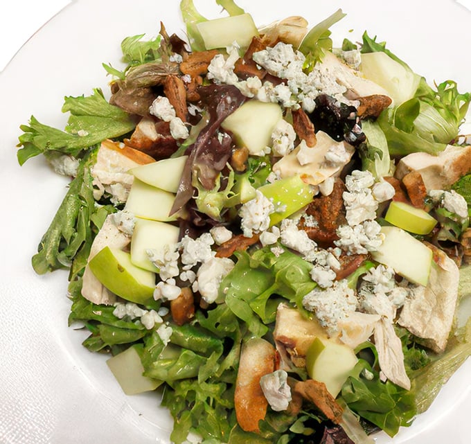 The token "I should probably eat something green" option that's surprisingly delicious despite its virtuous appearance.