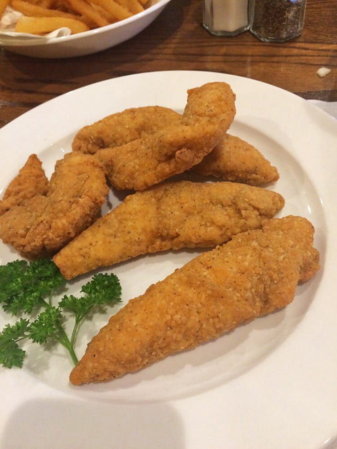 These chicken strips aren't just fried&mdash;they're golden-armored flavor vessels that make you question why you ever bothered with fancy food.