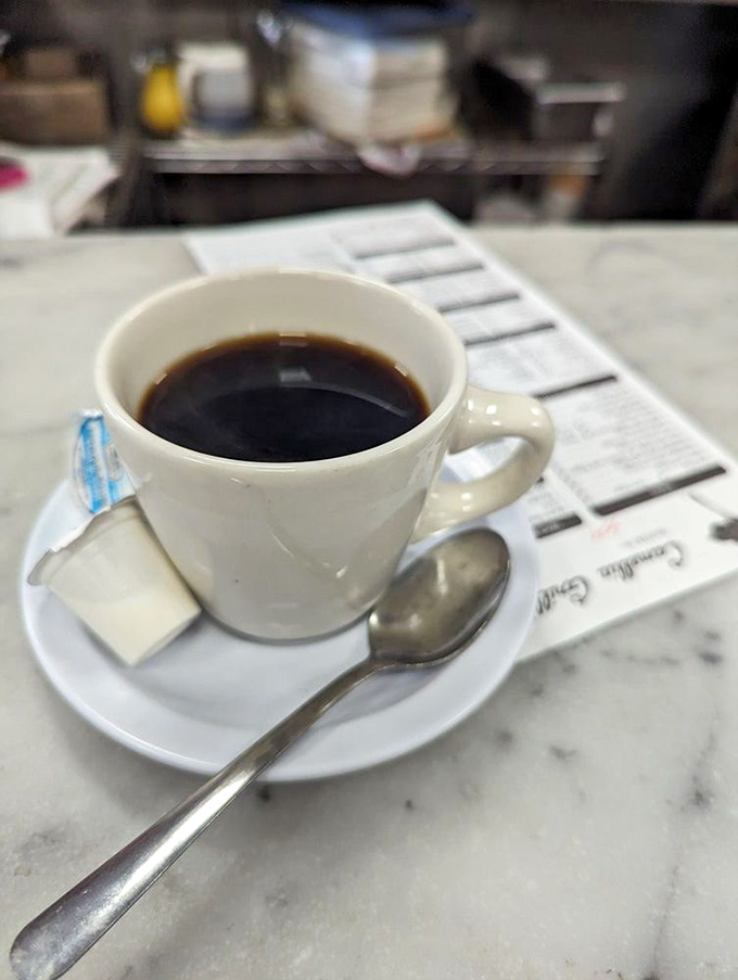 Simple coffee in a simple mug&mdash;sometimes the universe just wants you to slow down and appreciate the classics done right.