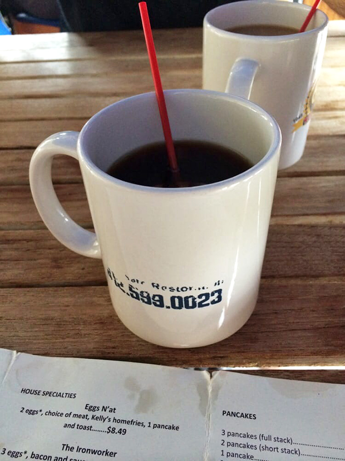 Coffee served in mugs with personality. In the breakfast world, this is the equivalent of a morning pep talk.