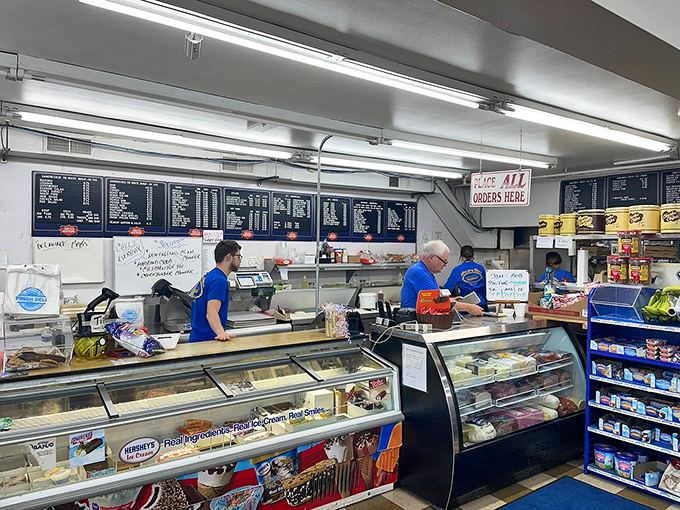 At the counter, sandwich artisans work their magic. This is the stage where daily lunch dreams are realized for hungry Delawareans.
