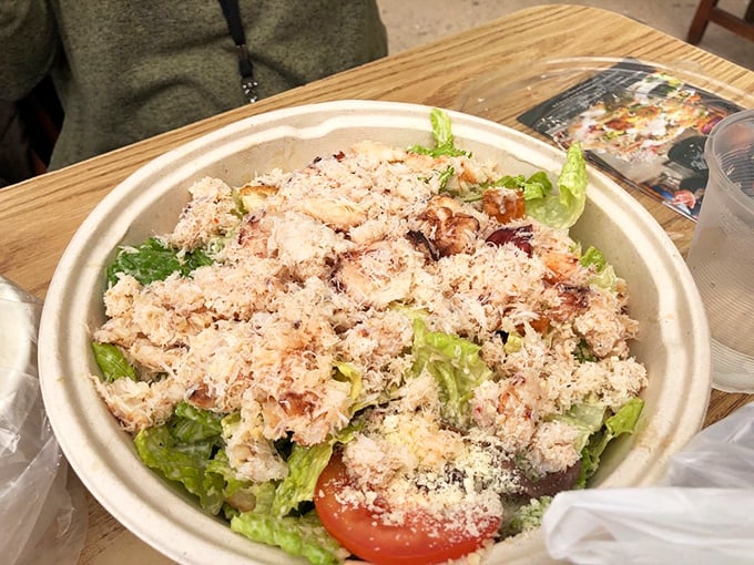 A crabmeat salad that makes eating greens feel like a reward, not a punishment. The ocean and garden collaborate for your taste buds' benefit.