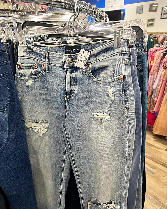 Lucky Brand denim at thrift store prices&mdash;it's like finding money in an old jacket pocket, except the jacket is actually designer jeans.