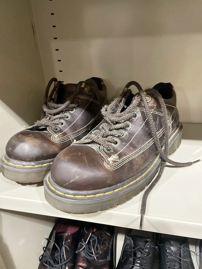 These well-loved Doc Martens have stories to tell. If shoes could talk, these would have a podcast series by now.