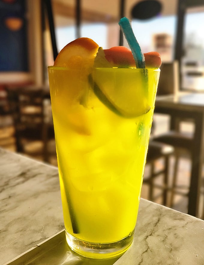 A sunny yellow cocktail that brightens the table&mdash;because sometimes you need something refreshing between bites of buttery seafood.