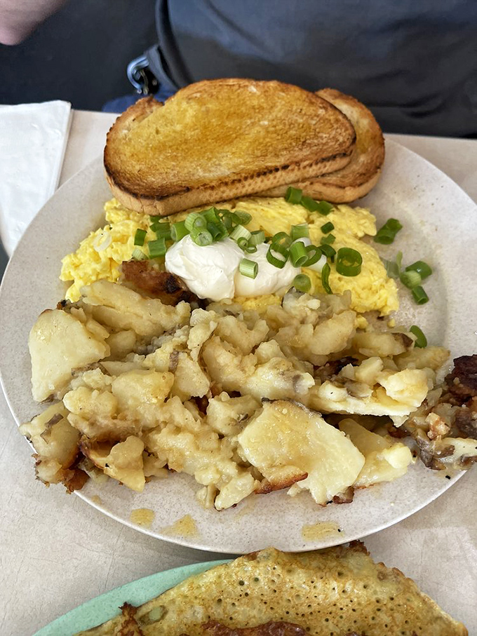 Scrambled eggs and those legendary lyonnaise potatoes&mdash;crispy, buttery potato magic that's caused more Pittsburgh traffic than the Fort Pitt Tunnel at rush hour.