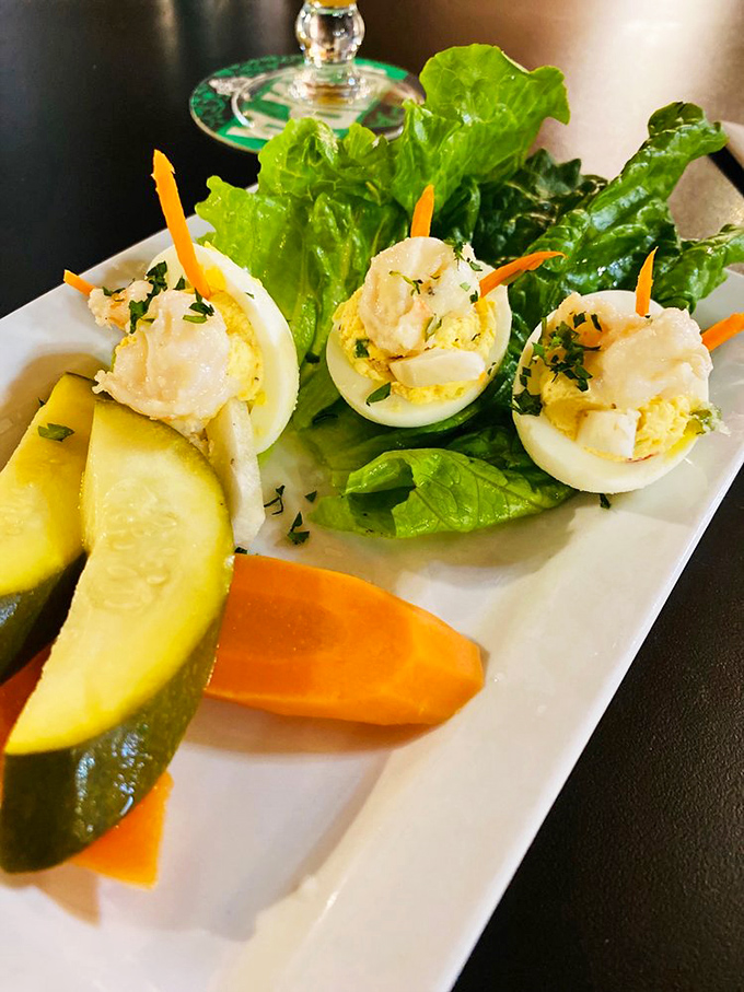 Deviled eggs elevated to art form&mdash;each one a perfect bite of creamy, savory goodness. Grandma's recipe just met its match.