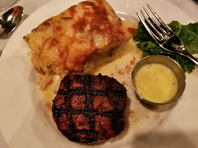 The perfect filet mignon doesn't exi&mdash; Oh wait, here it is, alongside scalloped potatoes that would make your grandmother both proud and jealous.