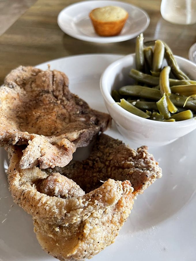 These fried pork chops with green beans aren't just a meal; they're edible therapy that costs less than a session with your therapist.