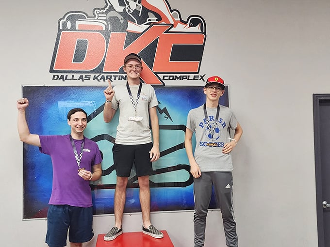 Victory tastes sweetest when savored on a podium. These three will be bringing this up at family gatherings for years to come.