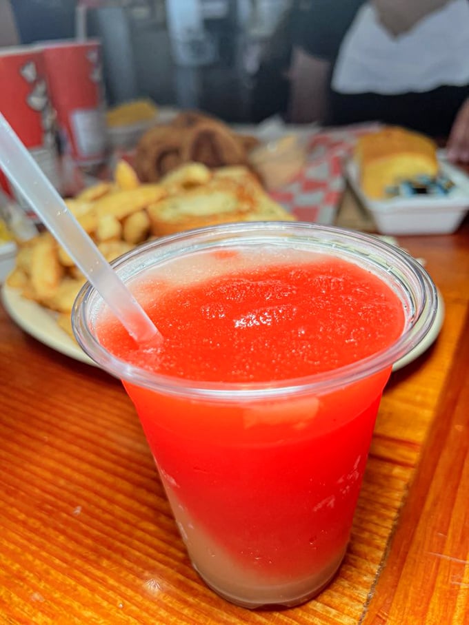 Nothing cuts through barbecue richness like this electric-red frozen margarita &ndash; the adult equivalent of the snow cone you loved as a kid.