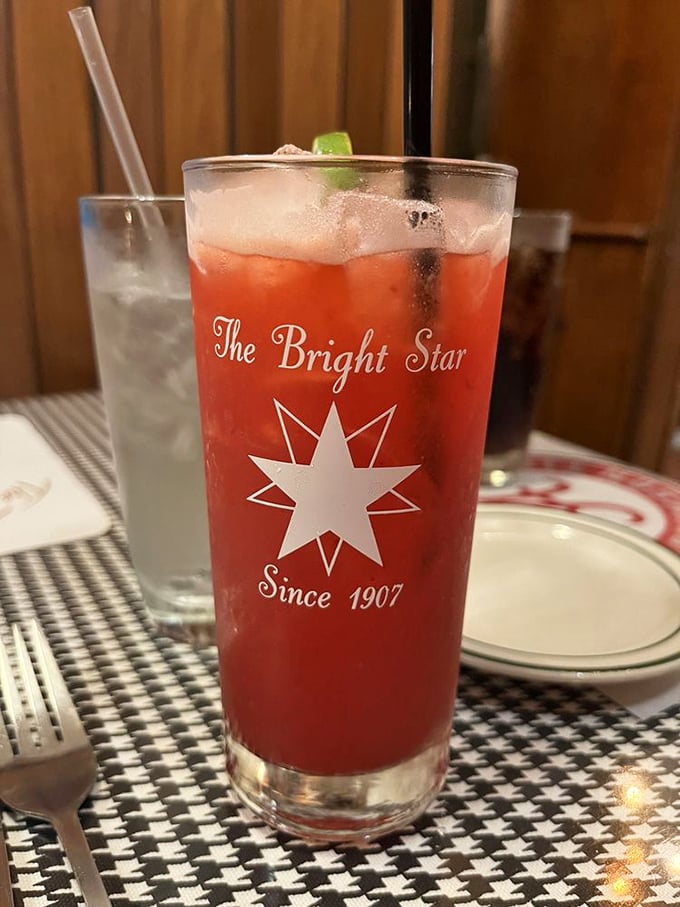 Their signature drink comes dressed for the occasion in a custom glass. Like liquid vacation with each sip&mdash;no passport required.