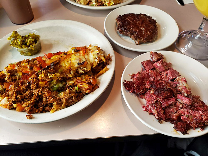 The corned beef doesn't just fall apart&mdash;it practically surrenders to your fork, waving the white flag of deliciousness after hours of slow cooking.