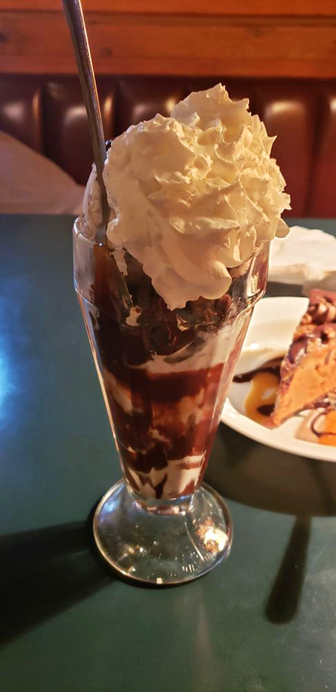 This hot fudge brownie sundae doesn't just end a meal&mdash;it culminates an experience, standing tall enough to have its own zip code.