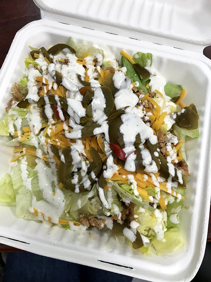 Even their salad game is strong. This isn't some sad afterthought&mdash;it's a proper meal with all the cheesesteak flavors in a lighter package.