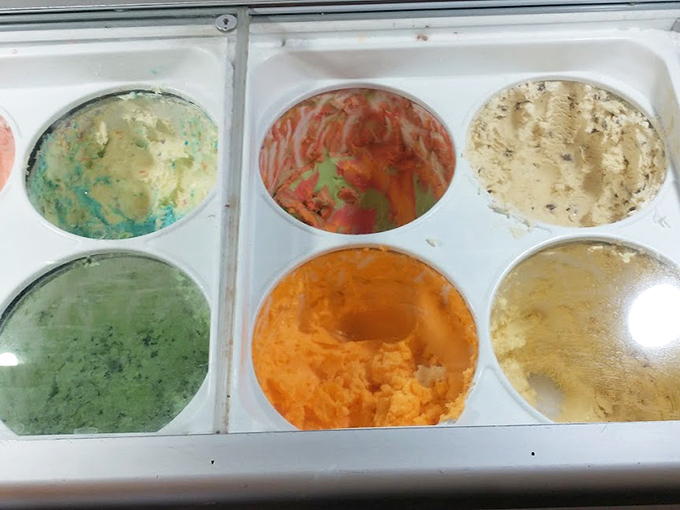 The ice cream station's rainbow of flavors is like a Pantone color guide for your taste buds&mdash;each scoop a different adventure.